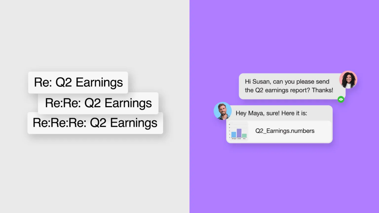 Email threads vs. conversational email: What teams actually need
